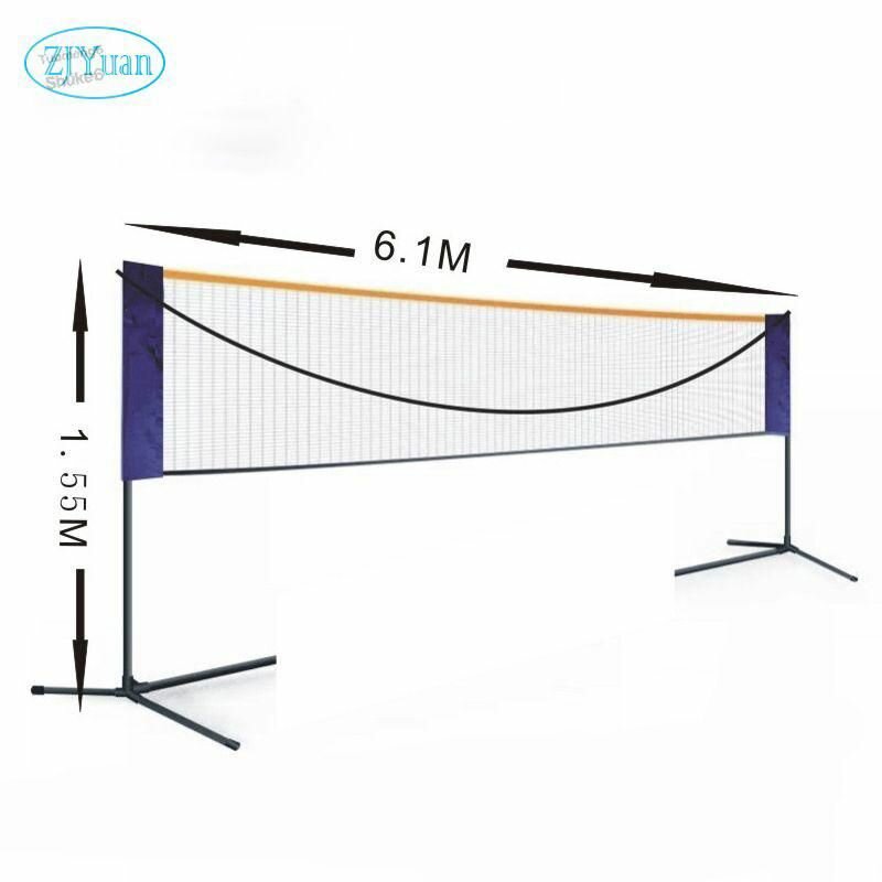6,1M, каркас сетки для бадминтона простой складной/переносной, сетка для бадминтона
