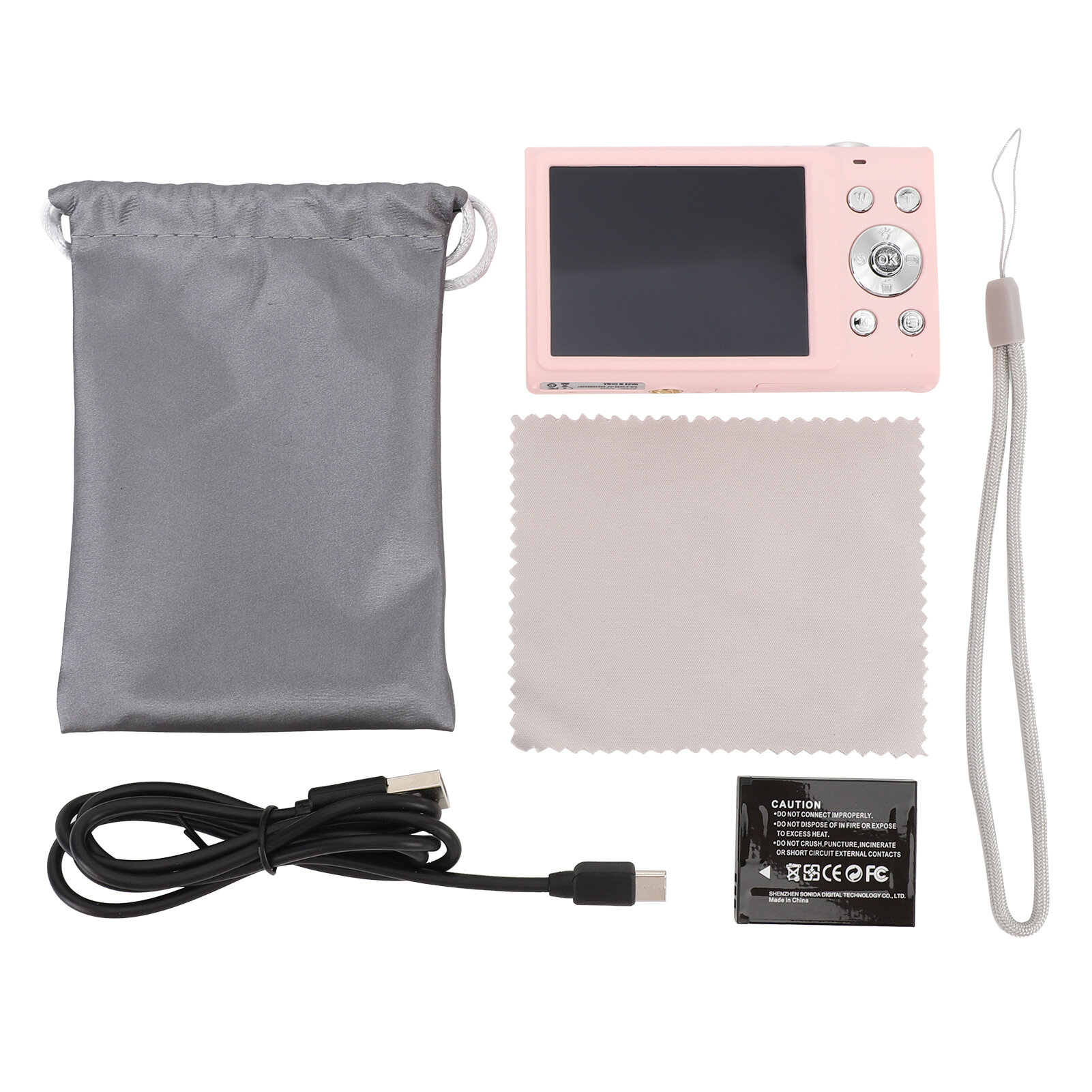 Цифровая камера 2.7K 48MP AutoFocus 16x Digital Zoom 2,8 -дюймовый экран портативная компактная камера Vlog для новичка для взрослых для начинающих