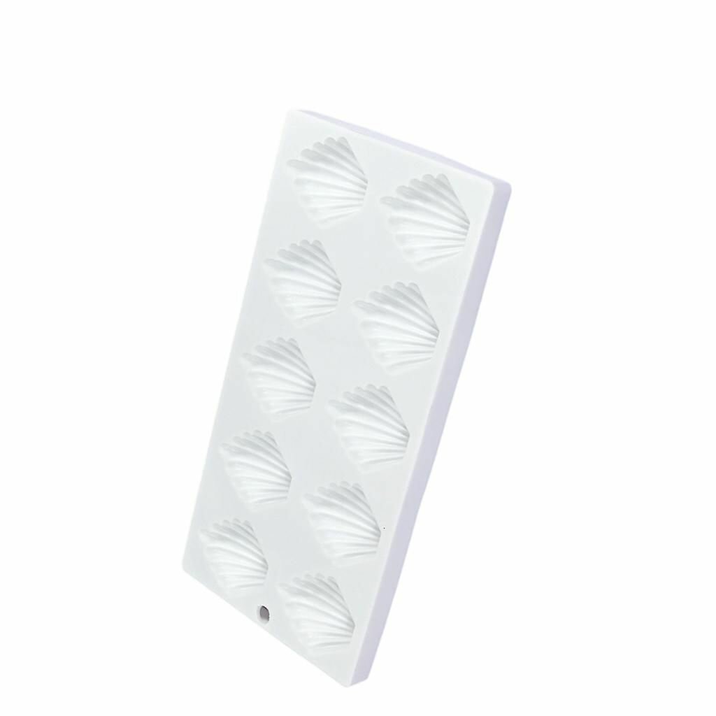 Форма для выпечки,10 формочек для мусса "Мадлен" в виде ракушки-белый