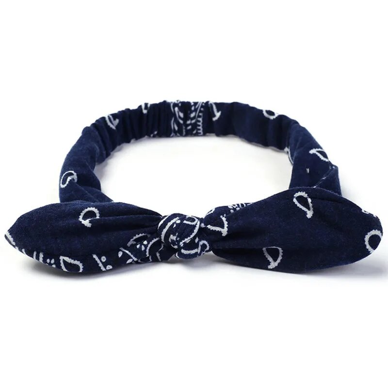 Повязка на голову Boho темно-синий S2-Dark Blue