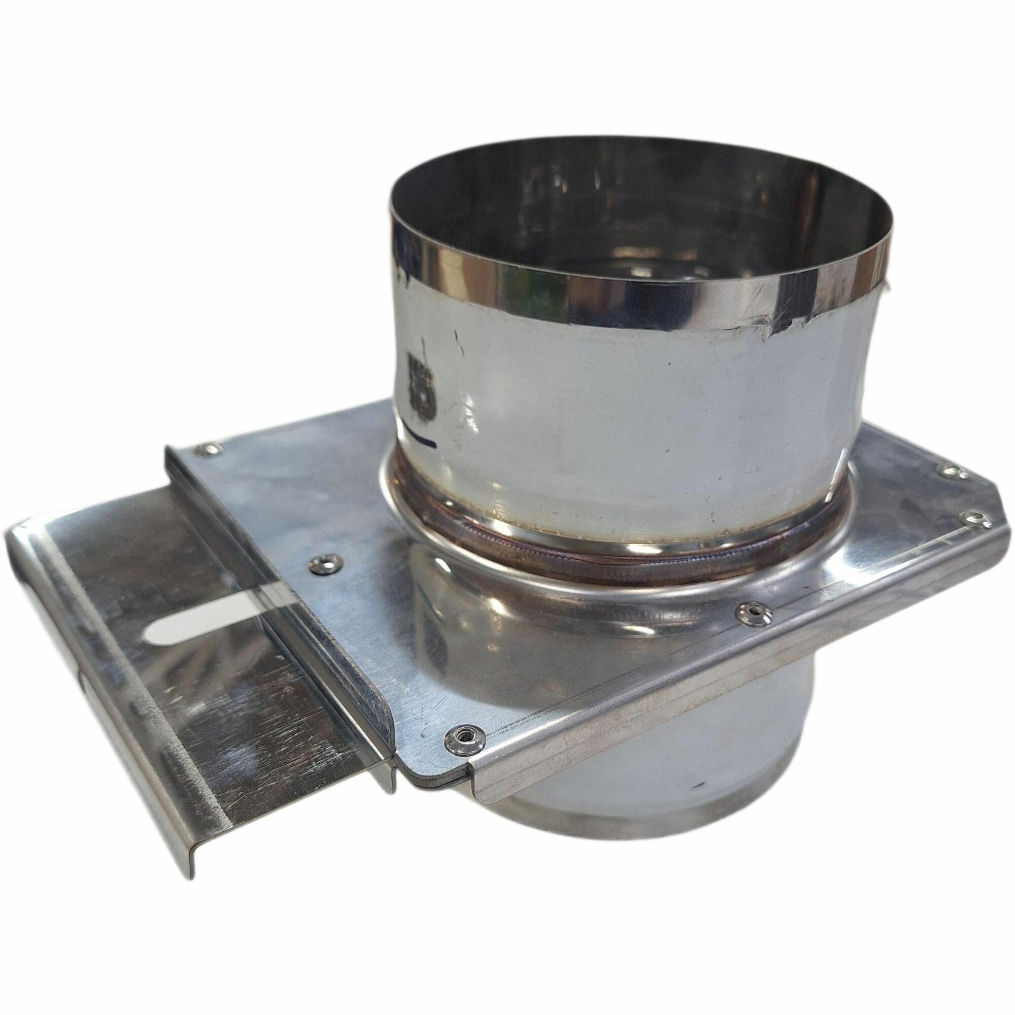 Шибер-задвижка D 115 мм 0,15м нерж0,8мм