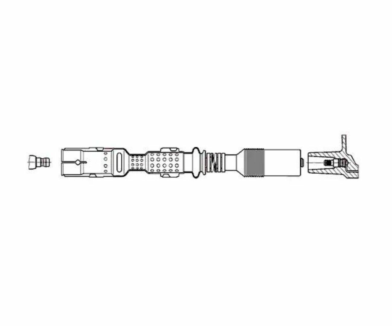 Провод зажигания Bremi 1.97E+27, Mercedes W202, C208, C209, W210, W211, W163, W164, W463, W251, W220, R129, R230, R170 2.4-5.5 98-