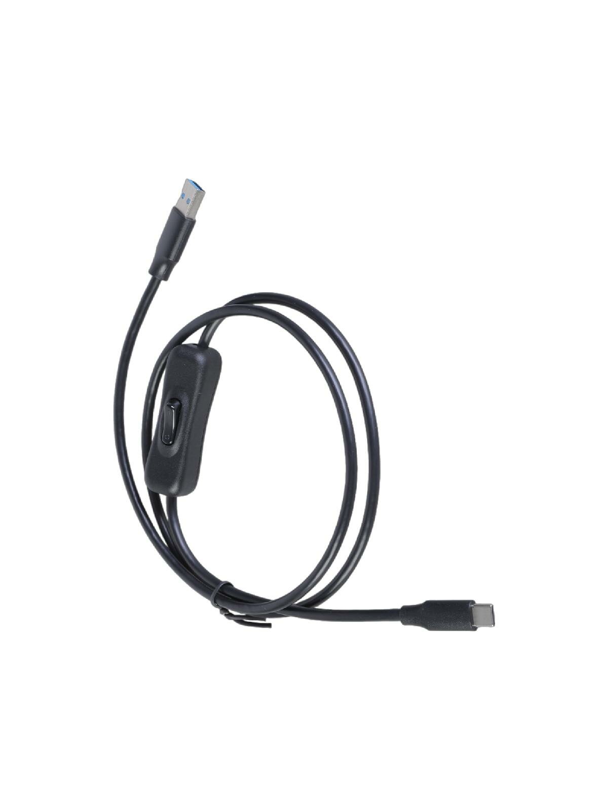 Удлинитель питания от USB A до Type C с кнопкой переключения, кабель для зарядки мощностью 10 Вт