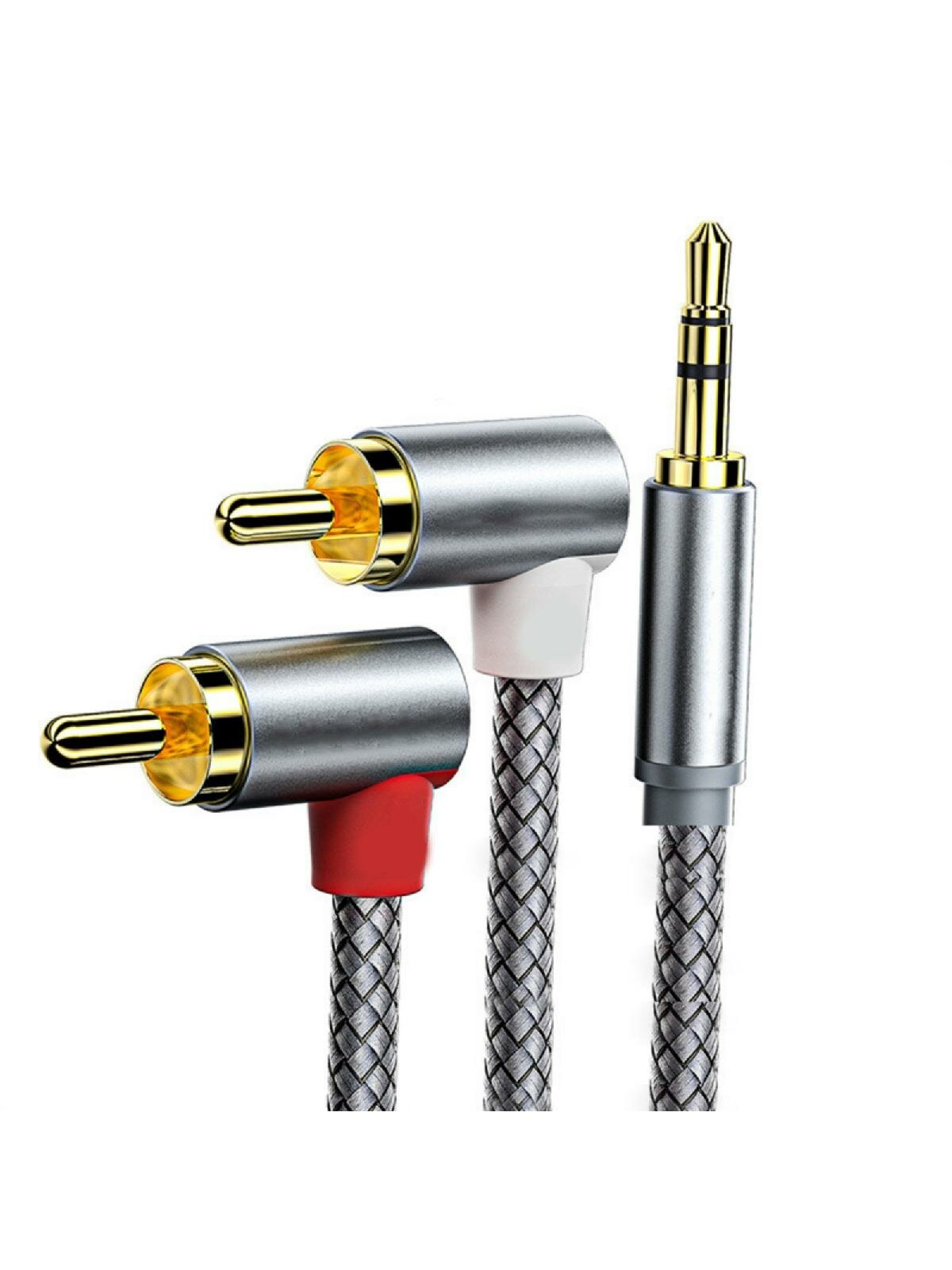 Гибкий кабель 3,5 мм-2RCA Кабель 3,5 мм-2RCA Y-образный разветвитель для музыки, фильмов