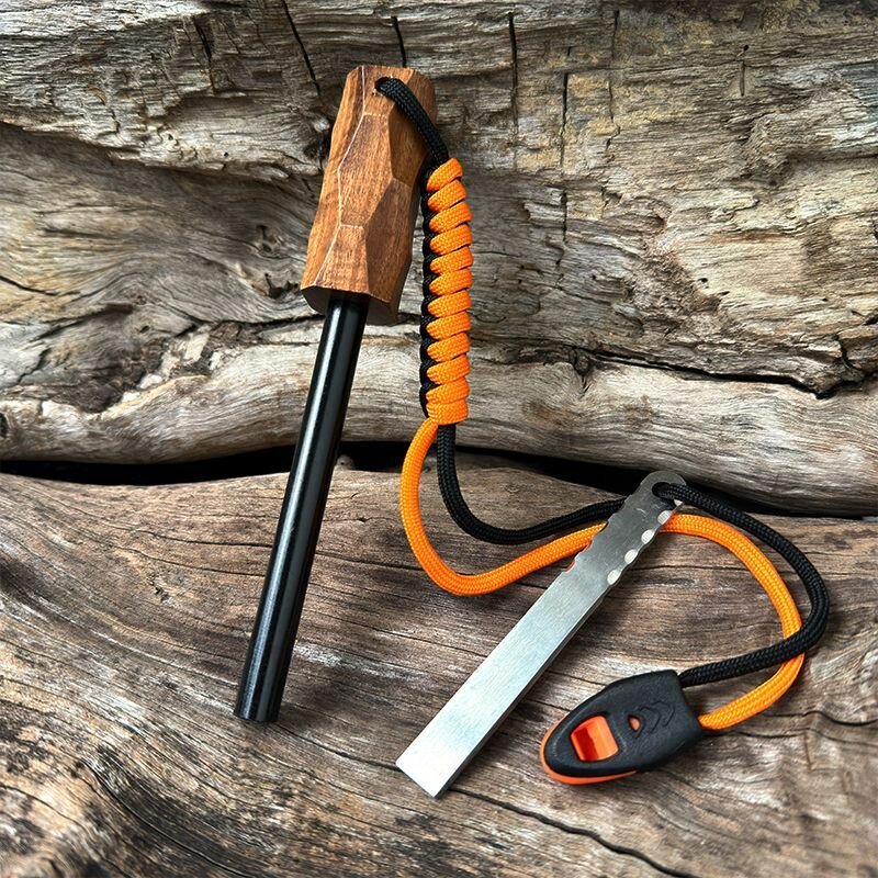 Огниво для розжига огня, аварийный огниво для улицы, постоянный магниевый стержень, водонепроницаемое снаряжение для выживания в дикой природе