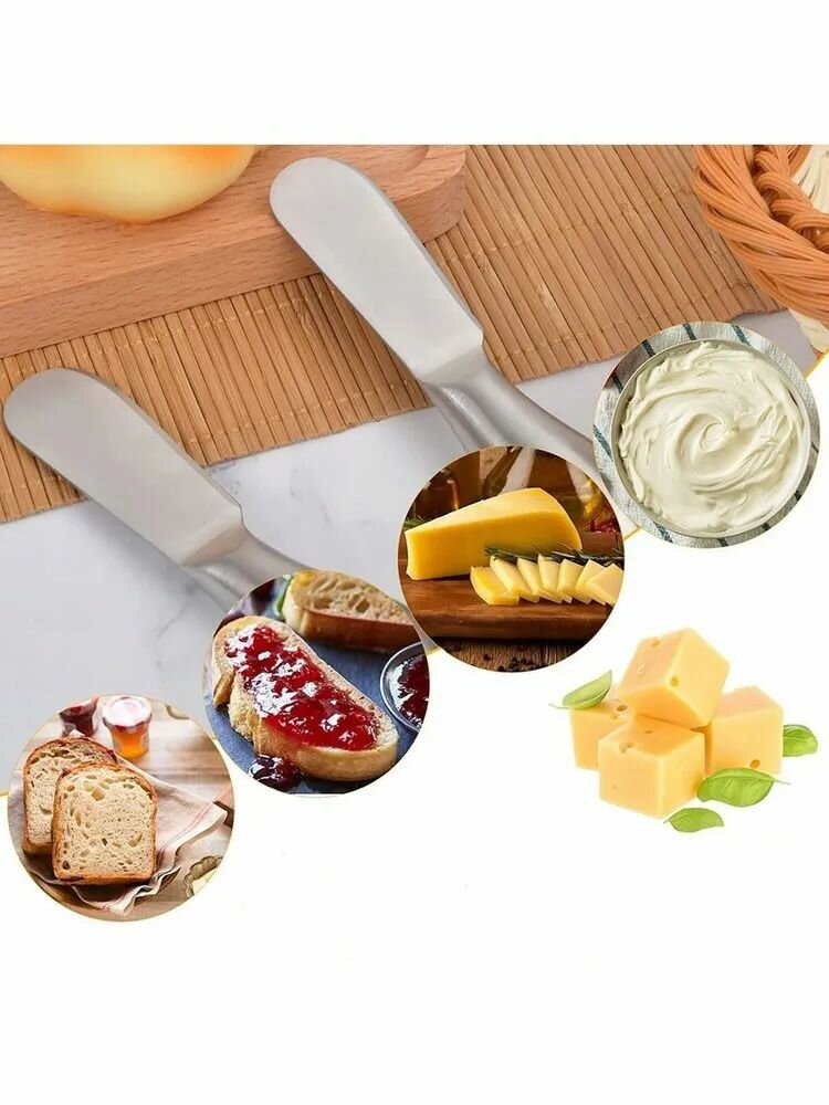 Нож для масла 1 предм. серебристый