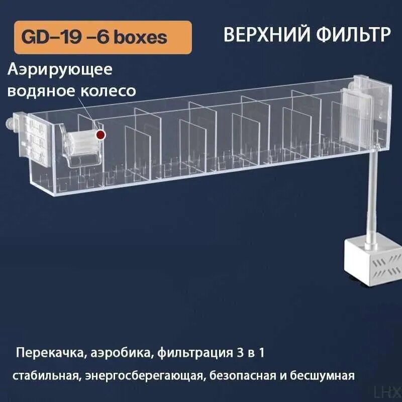 Фильтр для аквариума Jinlijia система кислородной фильтрации "все в одном" с низким уровнем воды настенная система циркуляции "три в одном"