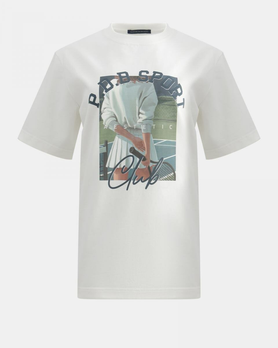 Фуфайка Футболка ж Principe di Bologna WJ2601SPORT cotton white 10 (271), L