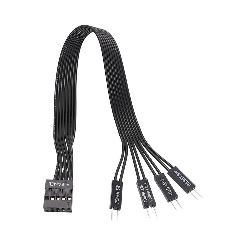 Переходник питания ПК: F-разъём → 2-pin, Черный - 20cm