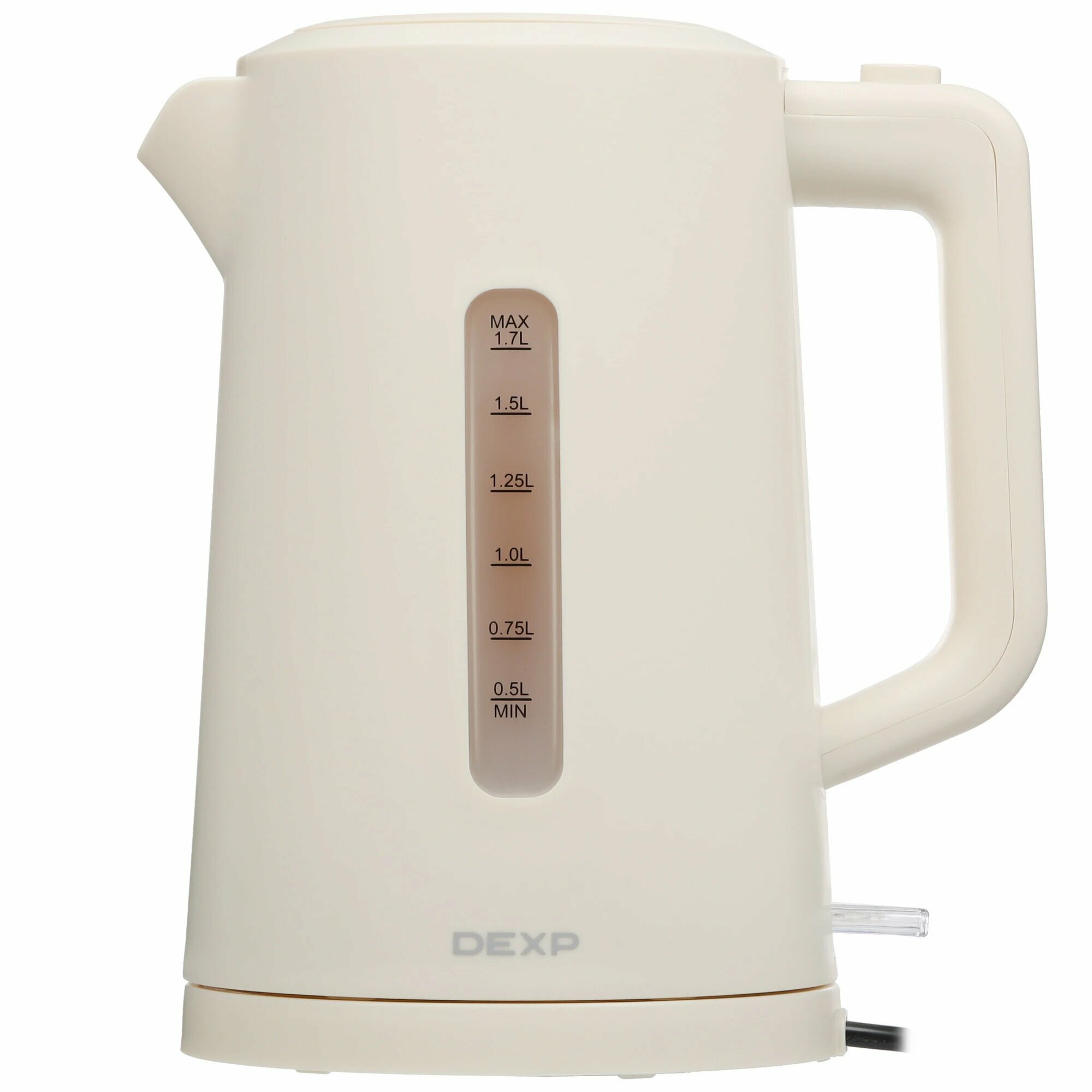 Электрочайник DEXP EK-PSB17, 1,7 л, мощность 2000 Вт, скрытый нагревательный элемент