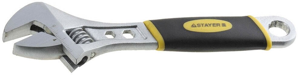 Ключ разводной CHROMAX, 300/35, Cr-V, двухкомпонентная рукоятка, STAYER Professional (27262-30)