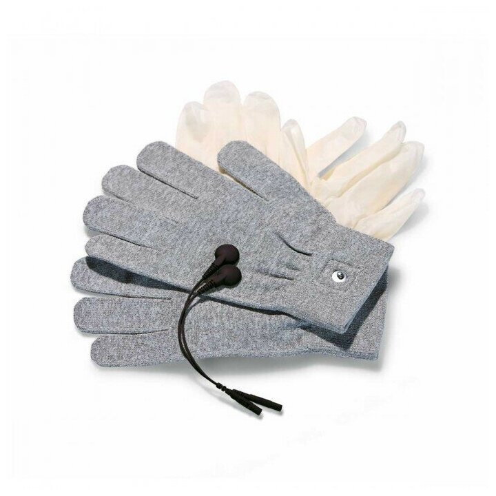 Перчатки для чувственного электромассажа Magic Gloves, Германия, Mystim, серый