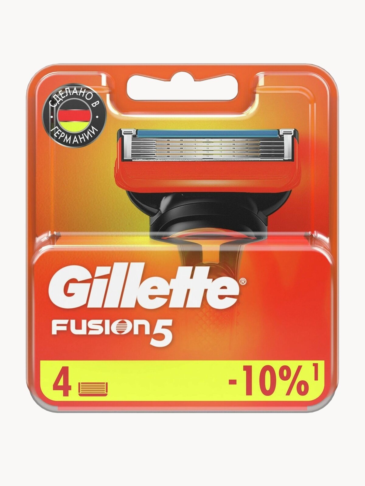 GILLETTE Кассеты для бритья Fusion, 4 шт.