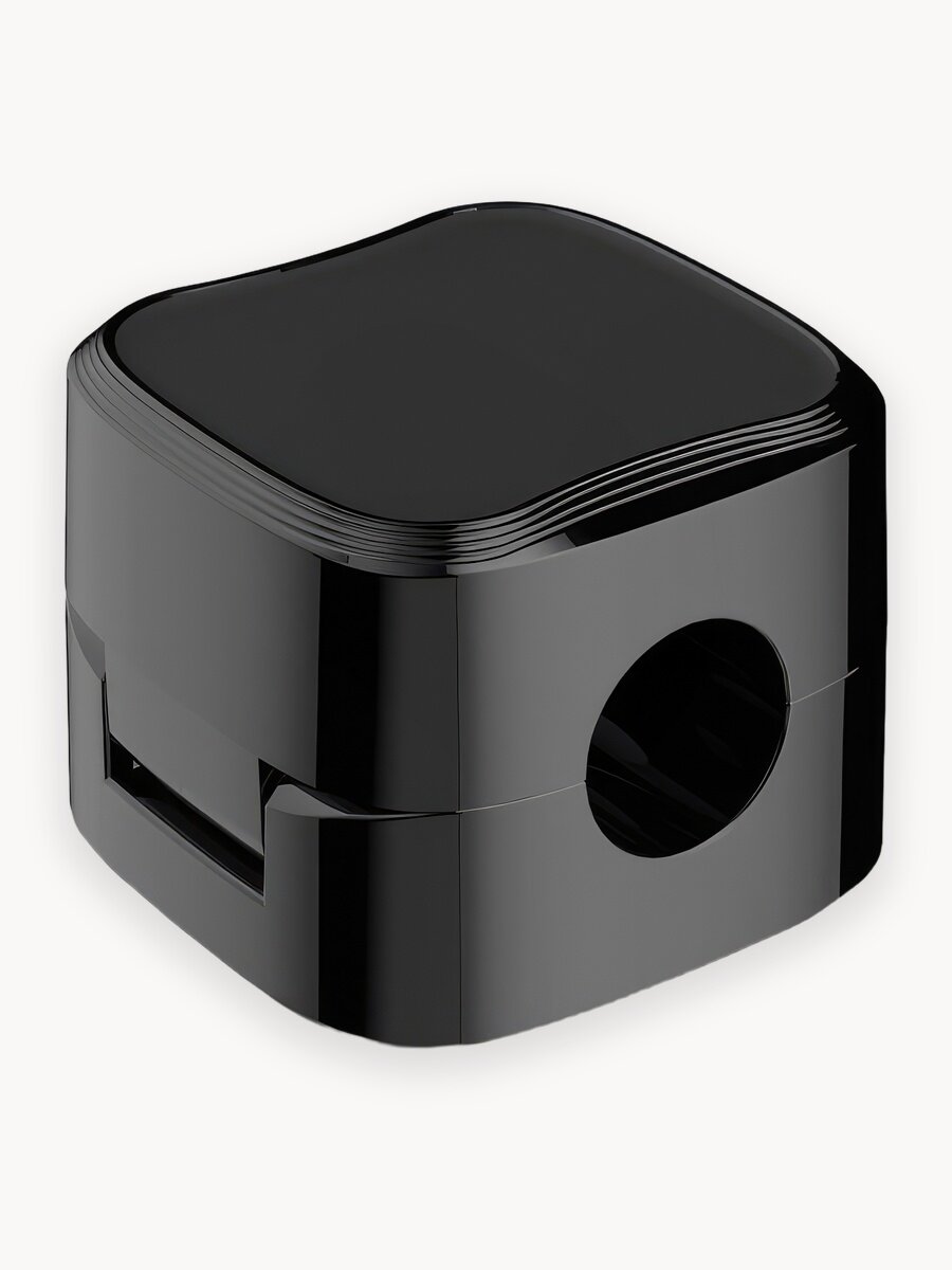 Магнитный держатель - органайзер для кабелей, проводов и зарядок самоклеящийся, 6 штук, чёрный