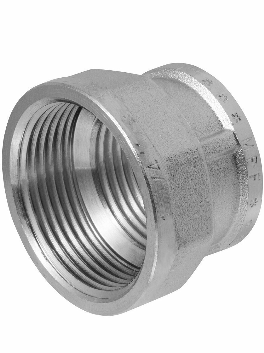 Муфта латунная никелированная переходная 1.1/4" х 1" в/в MPF