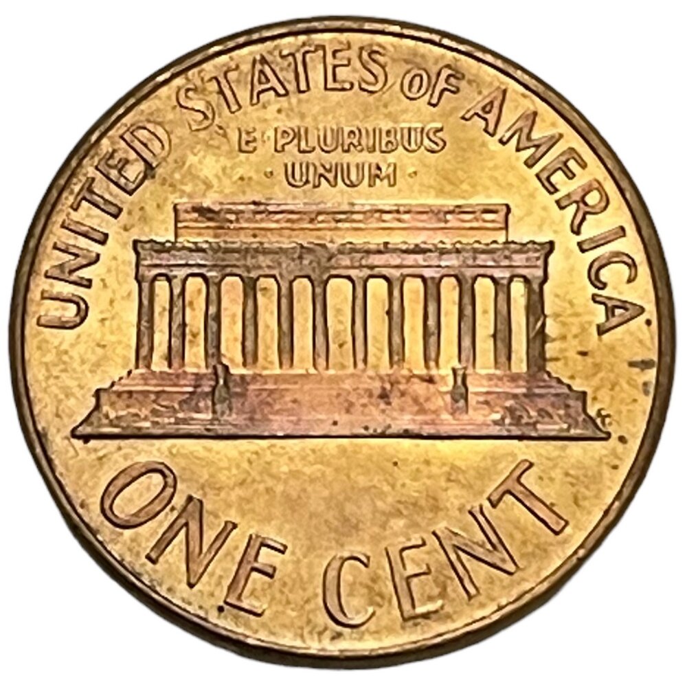 США 1 цент 1966 г. (Memorial Cent, Линкольн)