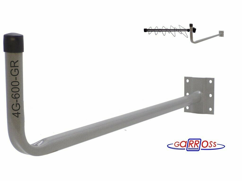 Кронштейн антенный "4G- 600-GR" серый; вылет 0,6м, диаметр 22мм