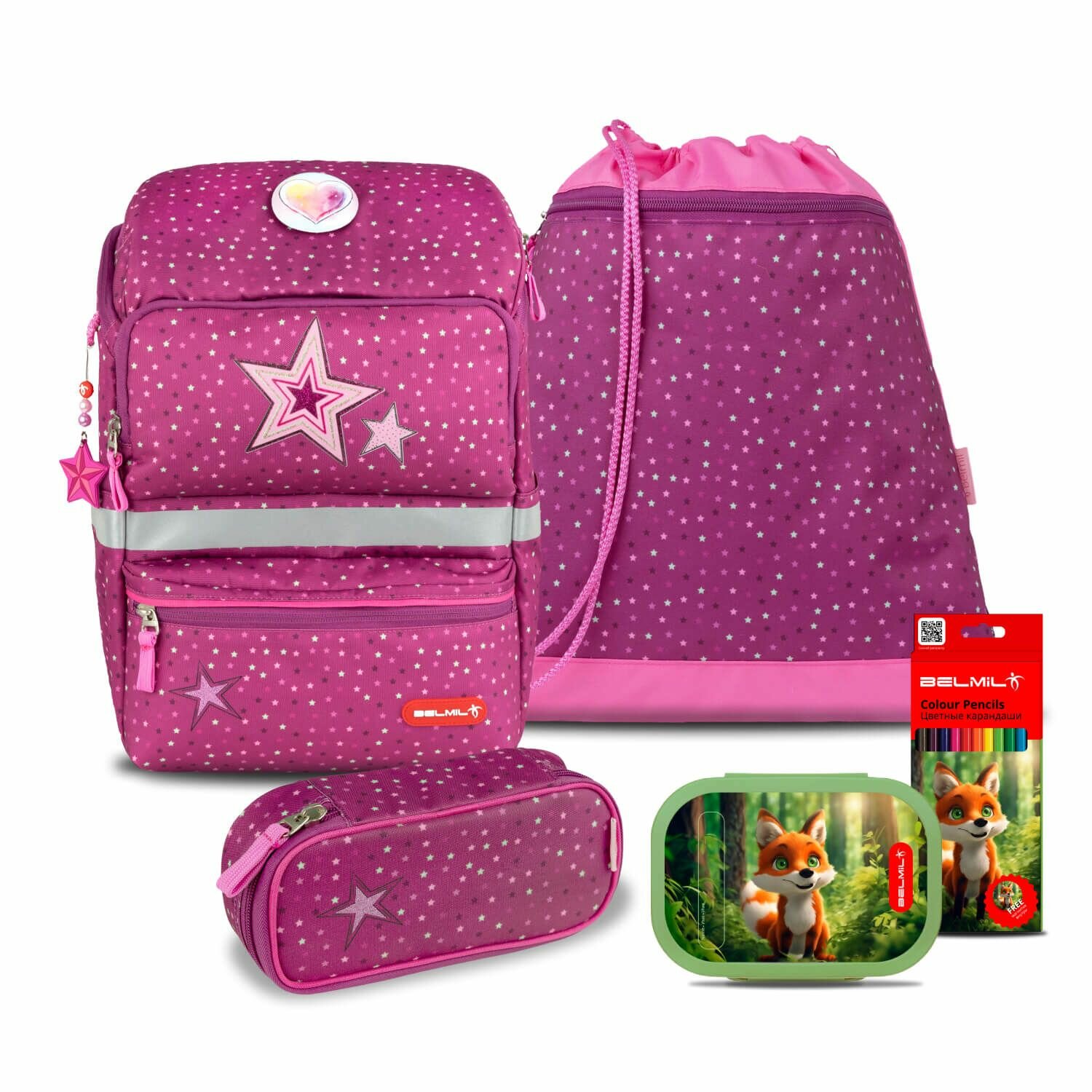 Школьный ранец Belmil ZIPPY "Stars" с наполнением