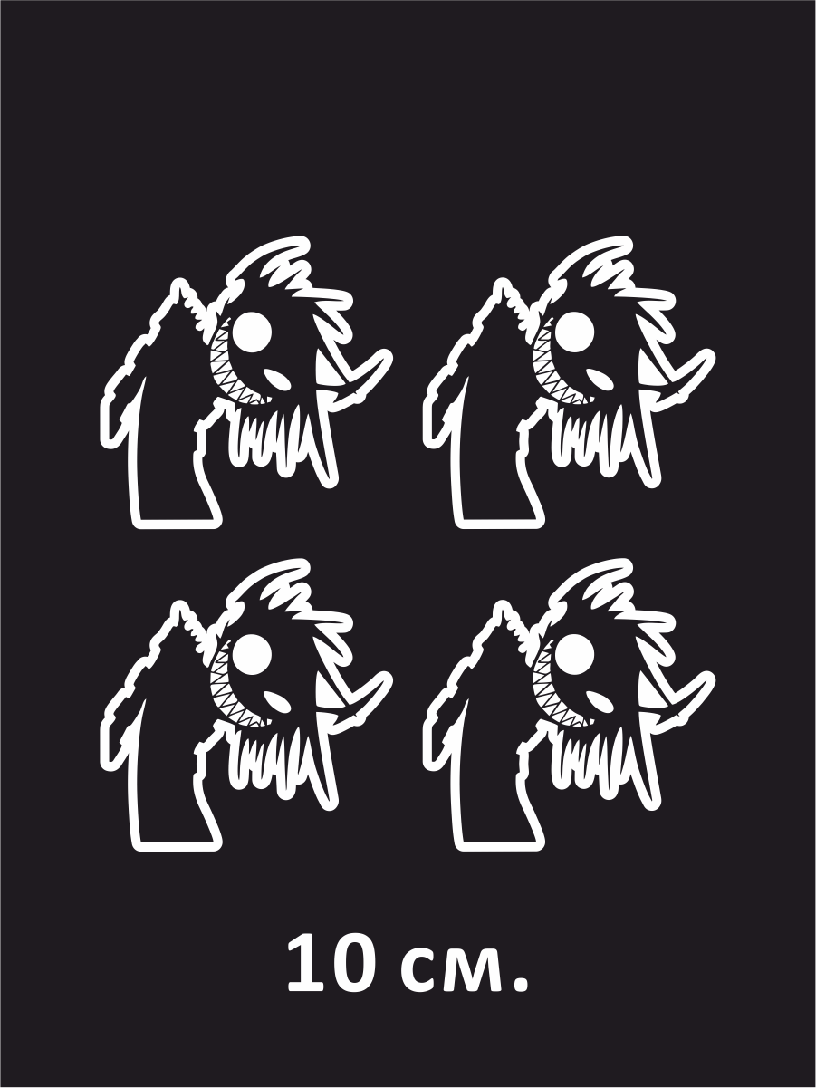 Наклейка на авто Псих