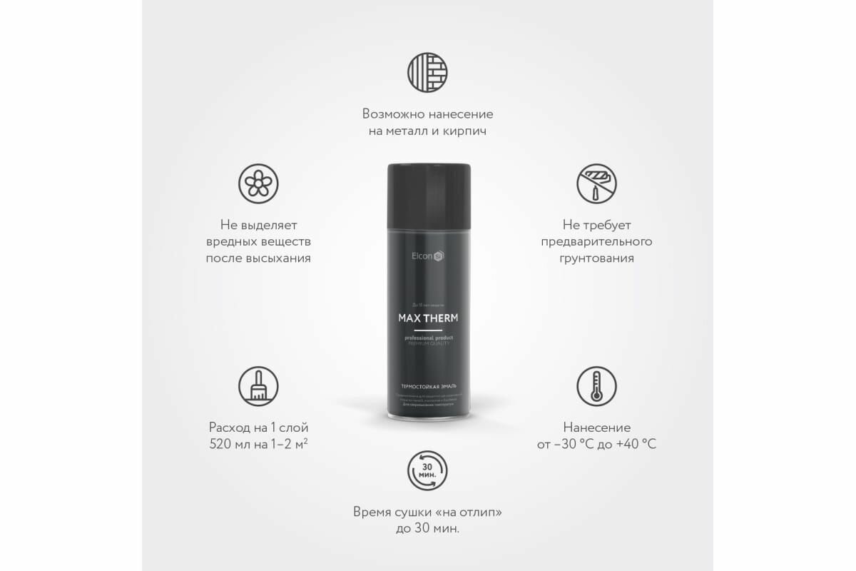 Термостойкая эмаль Elcon 00-00002976