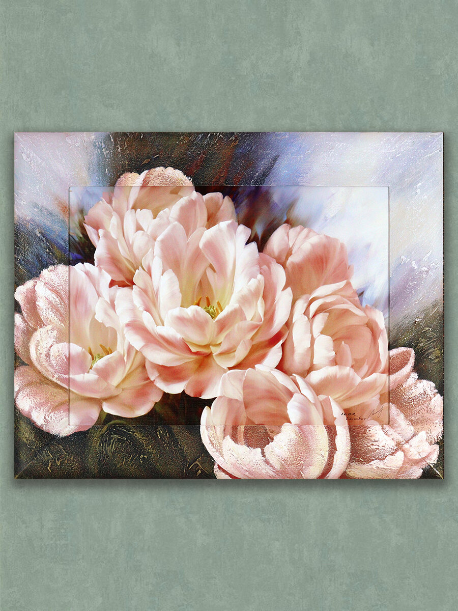 Картина на стену для интерьера Декарт настенный декор панно в раме багете в гостиную ванную детскую для офиса лофт пейзаж абстракция