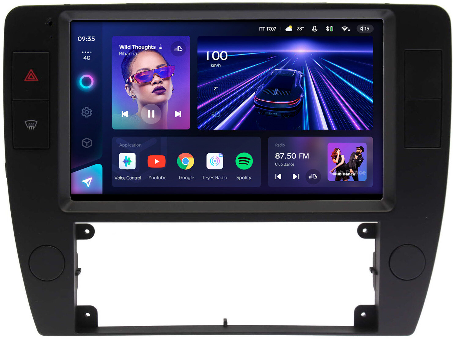 Штатная магнитола Teyes CC3 2K 4/32 9.5" RM-9-120089 Volkswagen Passat B5 2000-2005 Android 10 (4G-SIM, DSP, QLed)