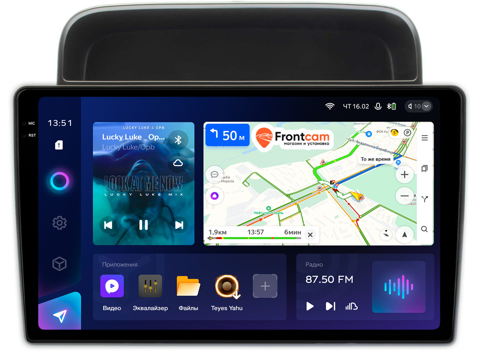 Штатная магнитола Lexus LX 470 1998-2002 (авто с монитором, руль справа) Teyes CC3 2K 4/64 10.36" RM-10-1189 Android 10 (4G-SIM, DSP, QLed)