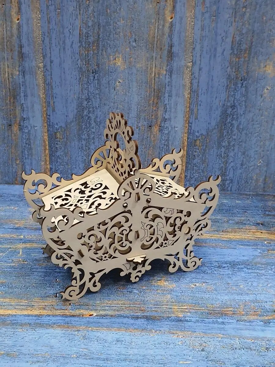 Деревянные заготовки Декупаж Корзинка 1шт