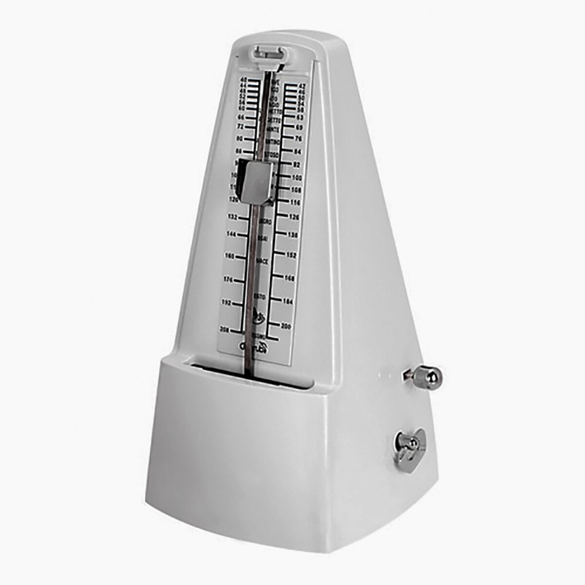 WSM-330WH Метроном механический белый, со звонком, металлический механизм, Cherub