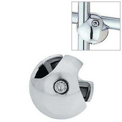 Держатель 2-х труб, зажим для 2-х труб (Правый), хром- 2 шт. в упаковке