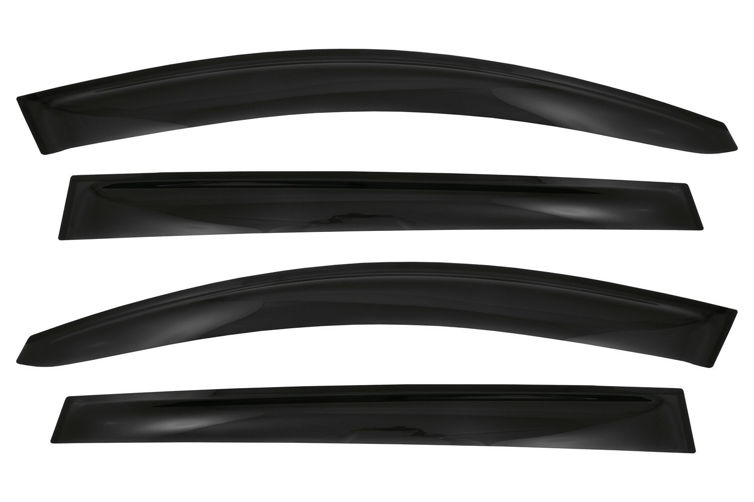 Дефлекторы боковых окон Chery Arrizo 5 GT / Chery Arrizo 6 / Omoda S5 GT / Omoda S5, 22-, 4ч, темный / Черри