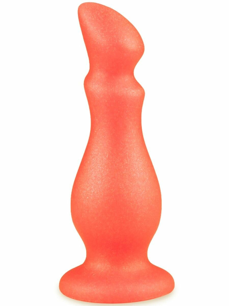 Анальная пробка анатомической формы для массажа простаты, 12.5см