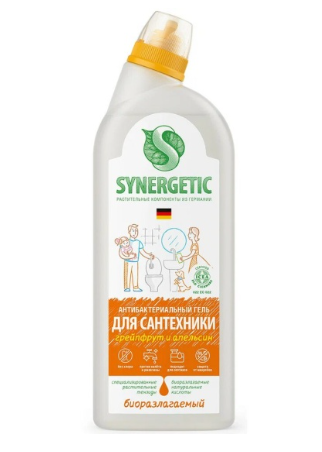 Средство Synergetic биоразлагаемое для мытья сантехники 5 в 1, 0,7л