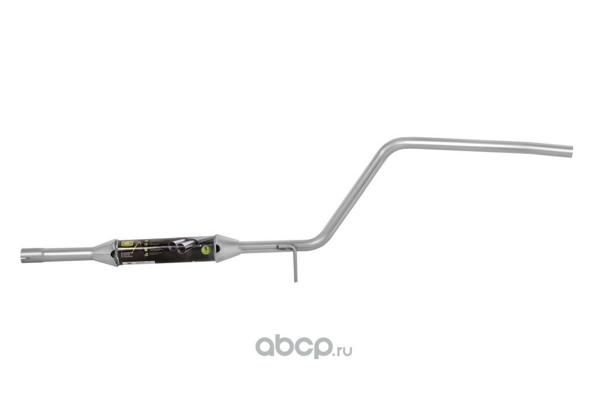 Глушитель для а/м renault logan (04-) доп. (резонатор) (алюм. сталь) trialli eam 0901