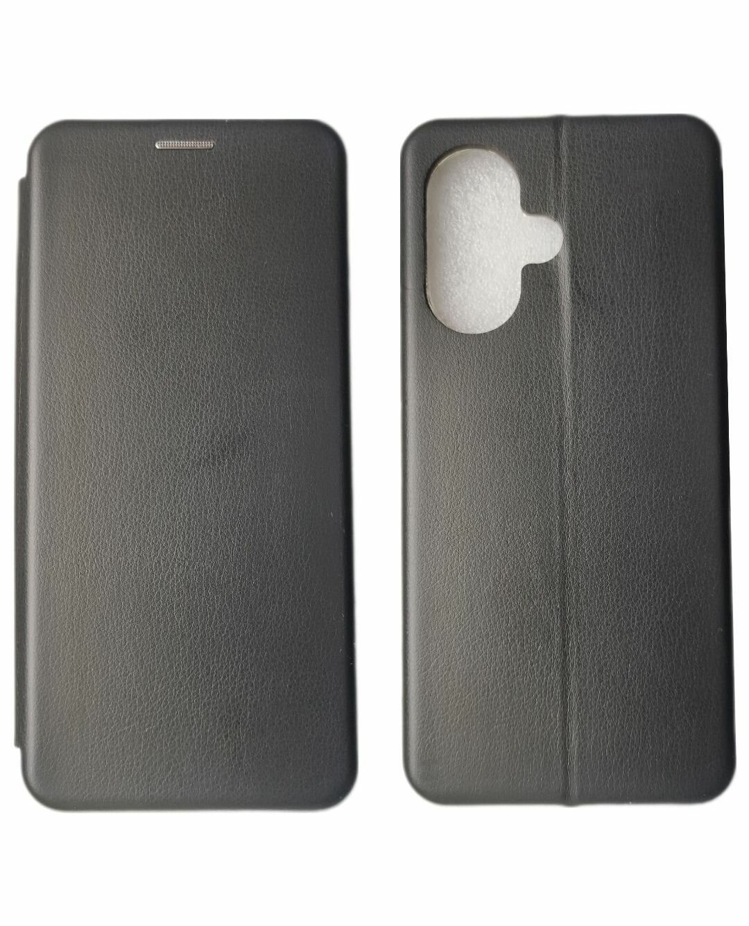 Xiaomi Redmi 13, Note 13R, Poco M6 4G чёрный чехол-книжка эко-кожа для ксиоми редми 13 , поко м6 4ж, ноут 13р книга на магните сяоми 13 футляр обложка