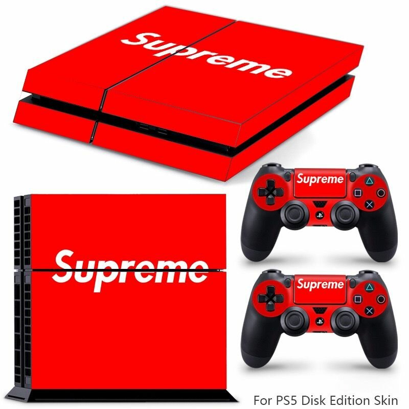 Защитная пленка на консоль и контроллеры Sony PlayStation 4/ Наклейка виниловая на игровую приставку PS 4 / Защитный чехол для Sony PlayStation 4