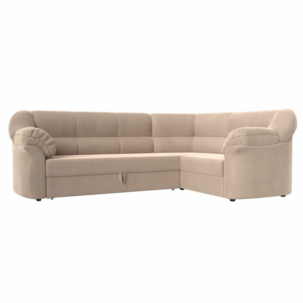 Диван угловой Карнелла правый угол, Велюр, Модель 109581