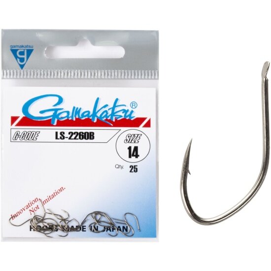 Крючки Gamakatsu LS-2260B HOOKS BRONZE размер 14 25шт.
