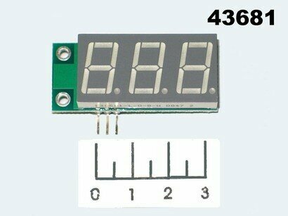 Радиоконструктор вольтметр 0-99.9V DC светодиодный красный SVH0001R