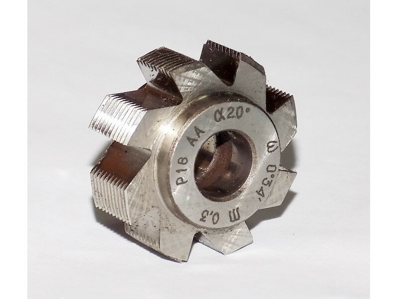 Фреза червячная М 0,3 (20°) 0° 34’ р18 кл. АА 32х16х10 мм мелкомодульная ГОСТ-10331-81