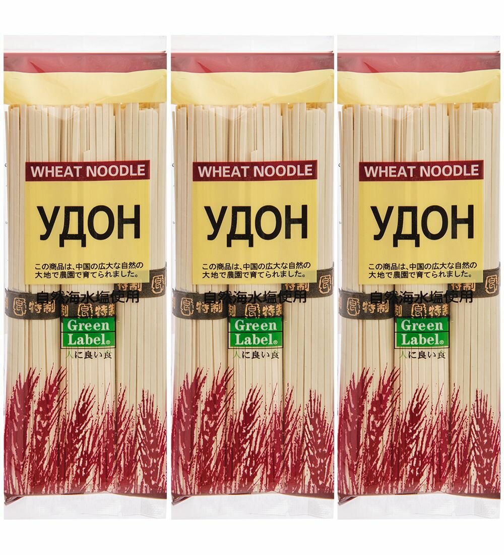 Лапша пшеничная 'Удон' 3шт х 300г, Китай