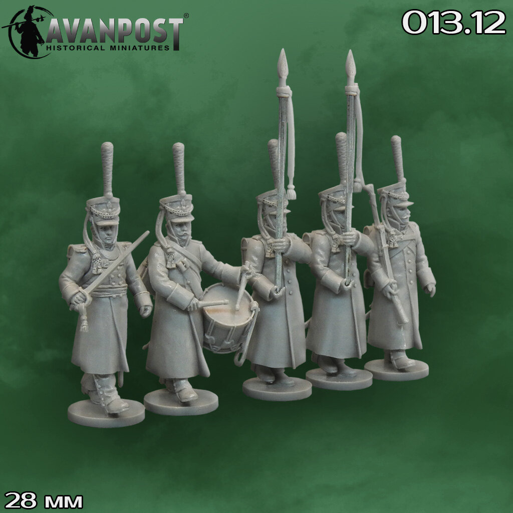 013.12АП Русская тяжёлая пехота: гренадерская комгруппа (в шинелях)