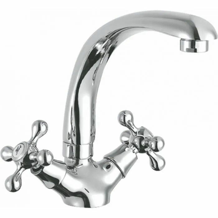 Смеситель для кухни с высоким поворотным изливом V-1233 Хром