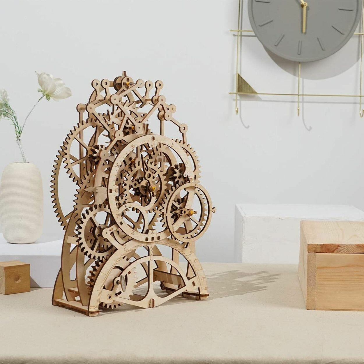 Маятниковые часы-конструктор Robotime Pendulum Clock — фото 1