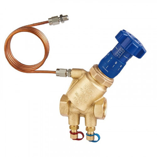 Клапан балансировочный Cimberio 718LP 1", автоматический, PN16 ВВ, c измерительными ниппелями