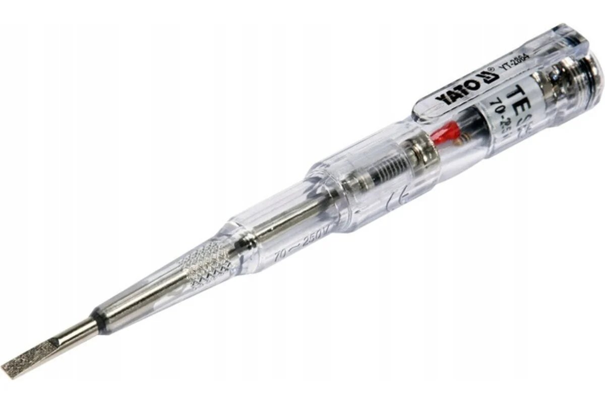 YATO Отвертка-тестер напряжения 70-250V YT-2864
