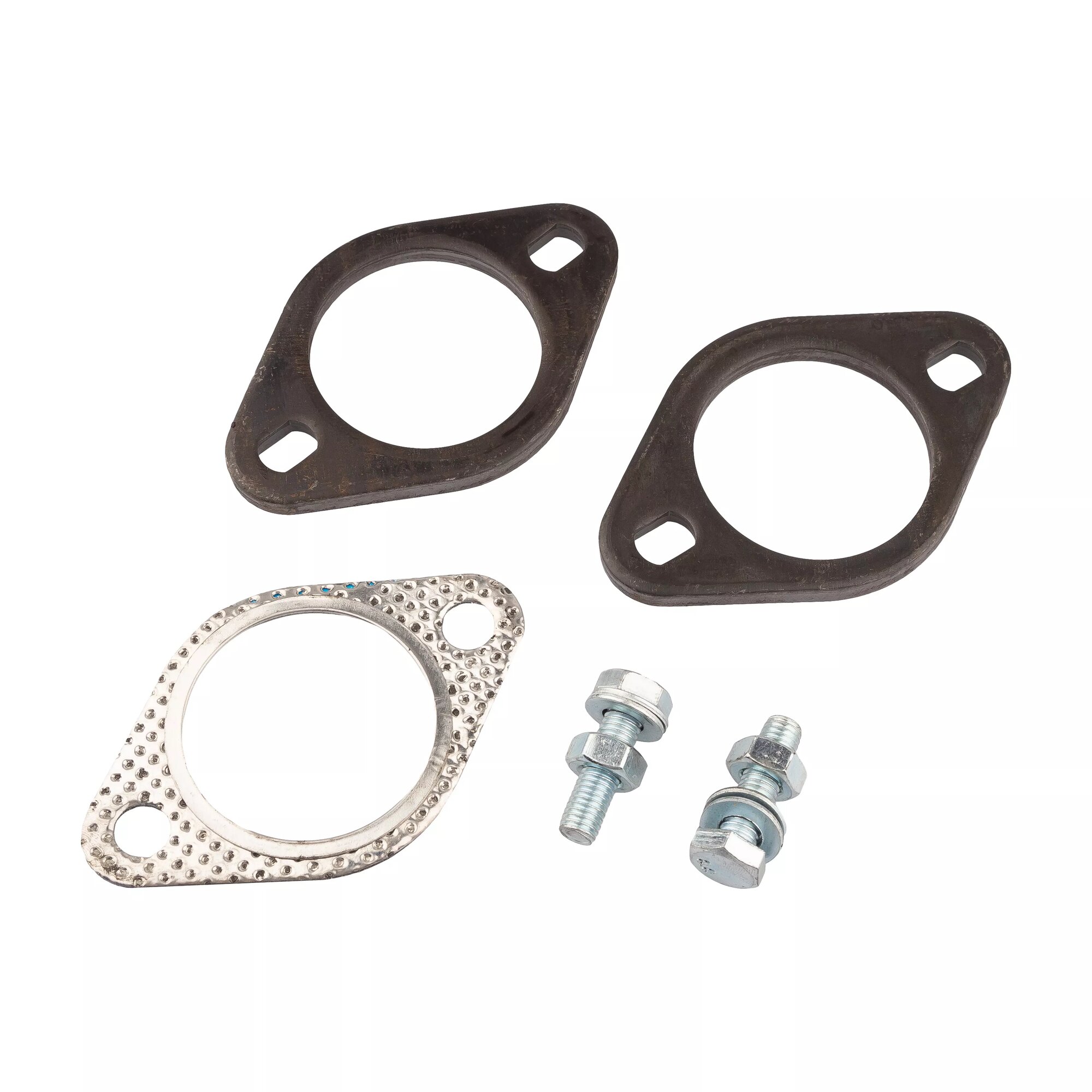 Фланец глушителя (под 2отв, 2шт.) диам.60 с прокладкой + 2 болта (CBD)