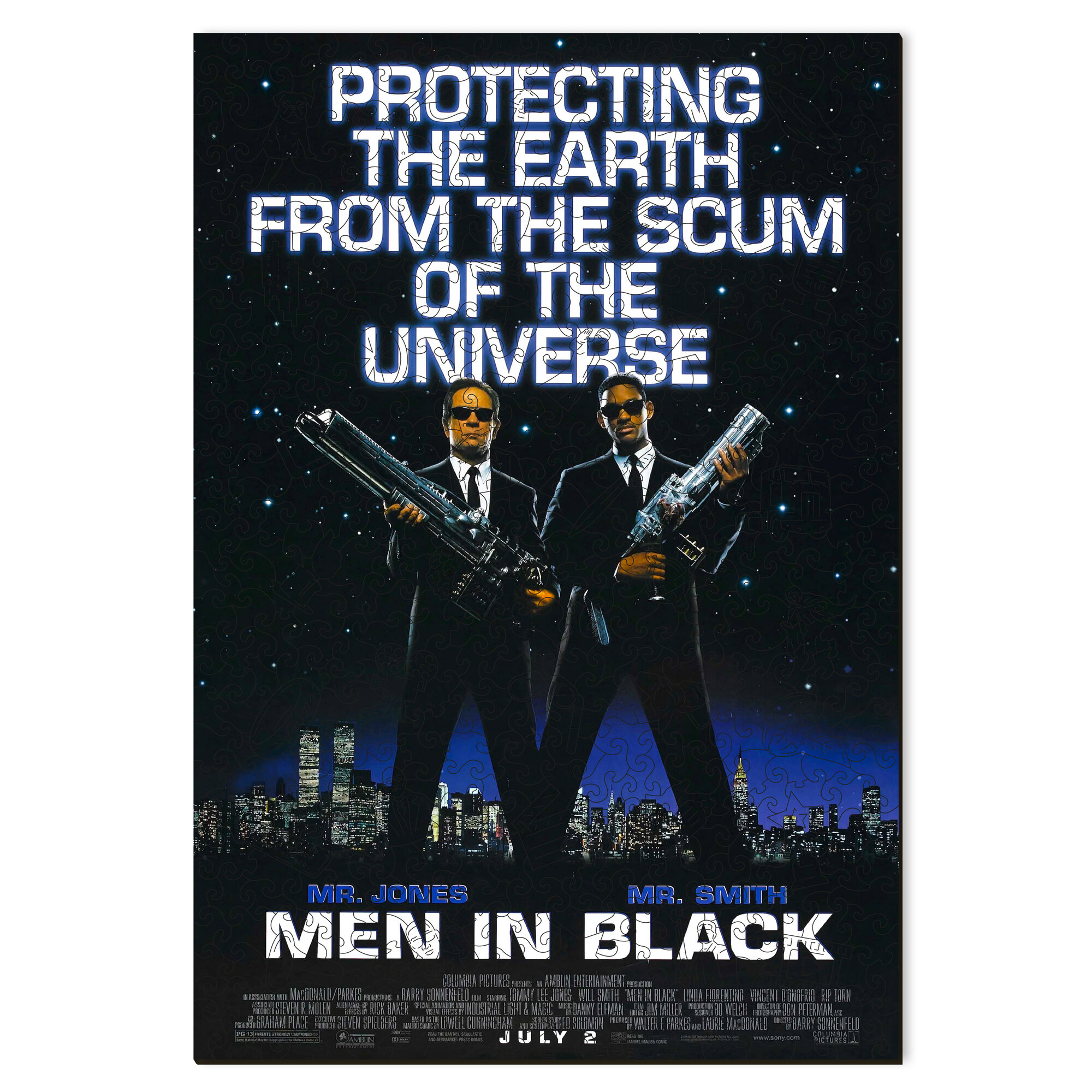 Подарочный набор/Люди в чёрном/пазлы для взрослых и детей/игра