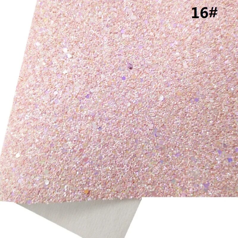 Блестящая ткань из искусственной кожи Glitterwishcome GM3066A Розовый, 16-21X29CM
