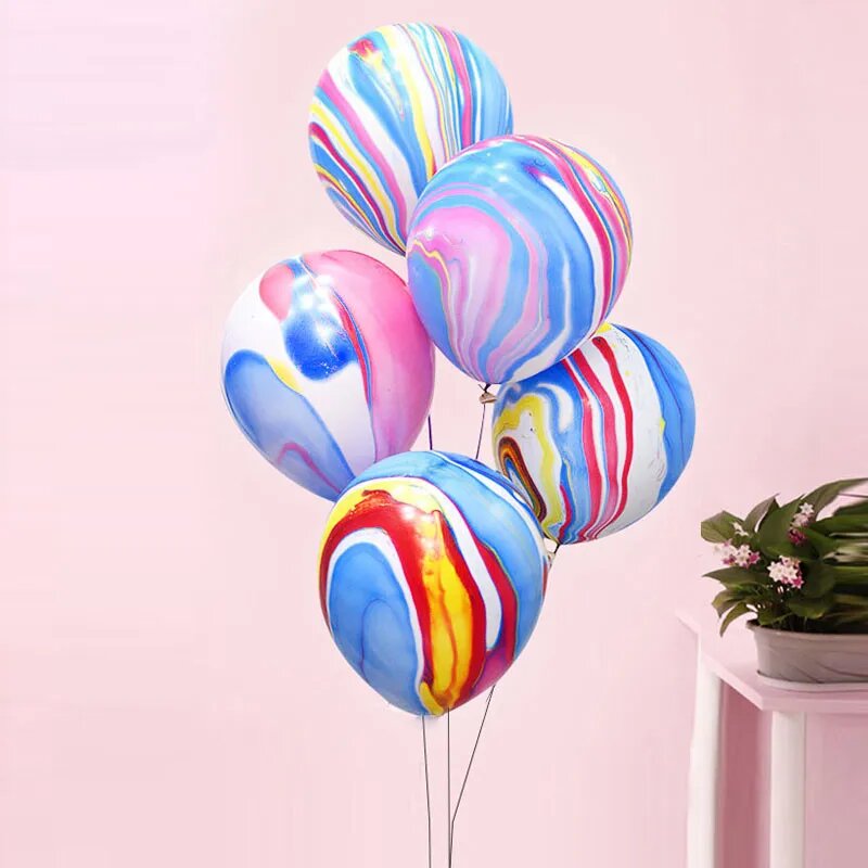 РIRAO Рождественские мраморные латексные шары Розовый, color, 30pc